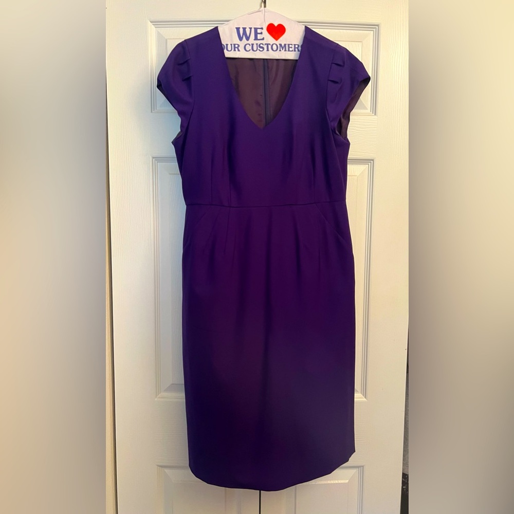 Jcrew Office Wear Purple Dress - Gem